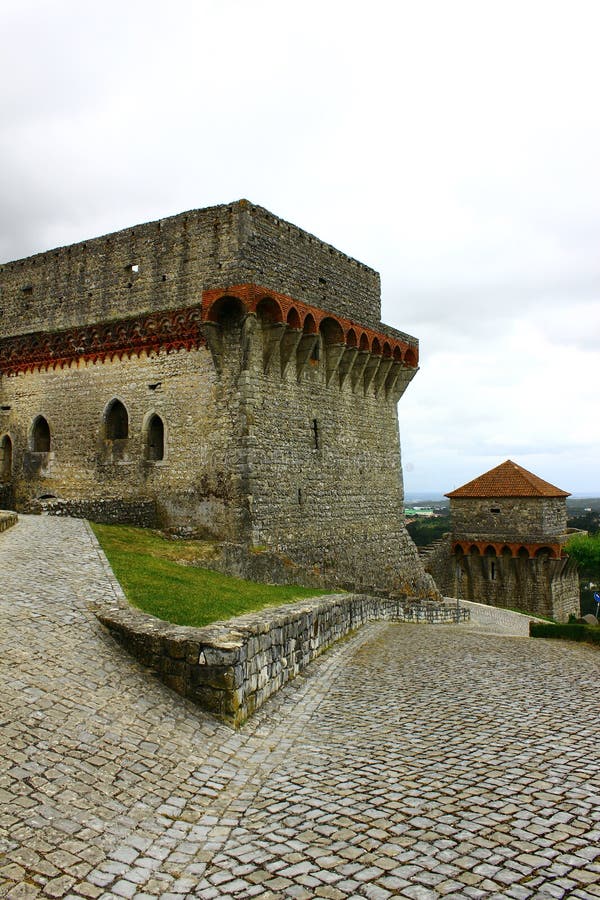Castle, Porto De Mos, Portugal Stock Image - Image of building, hill ...