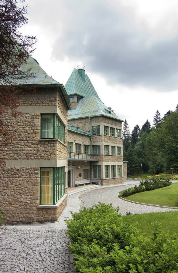 Castle of President of Poland in Wisla. Poland Stock Image - Image of ...