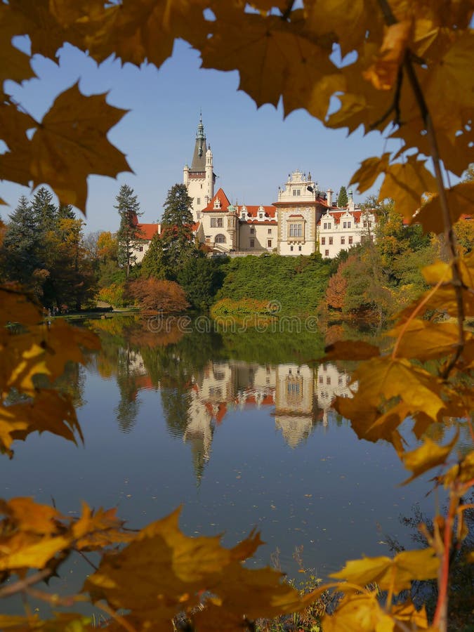 Castle Pruhonice stock photo. Image of water, architecture - 34655234