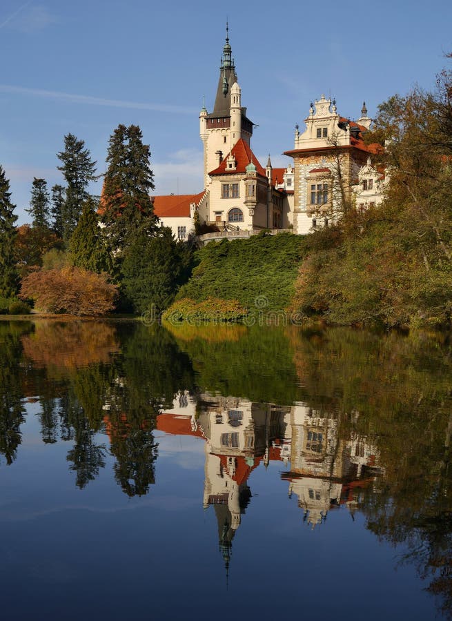 Castle Pruhonice stock photo. Image of water, architecture - 34655234