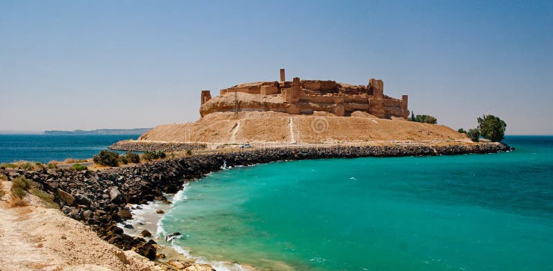 Castle Qalat Jabar stock image. Image of building, ancient - 16996543