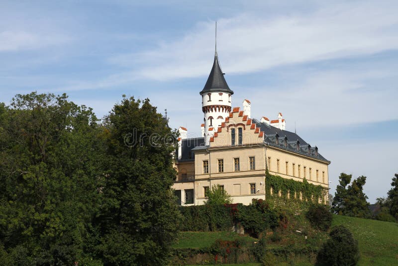 Czech castle Radun stock image. Image of landmark, touristic - 73972761
