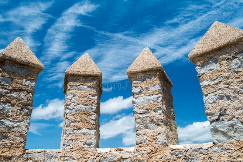 Castle Ramparts (8) stock image. Image of military, bastion - 46356301