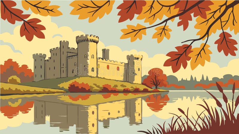 Castle Reflection in Lake, Water Castle, Mirrored Castle, Lakeside ...