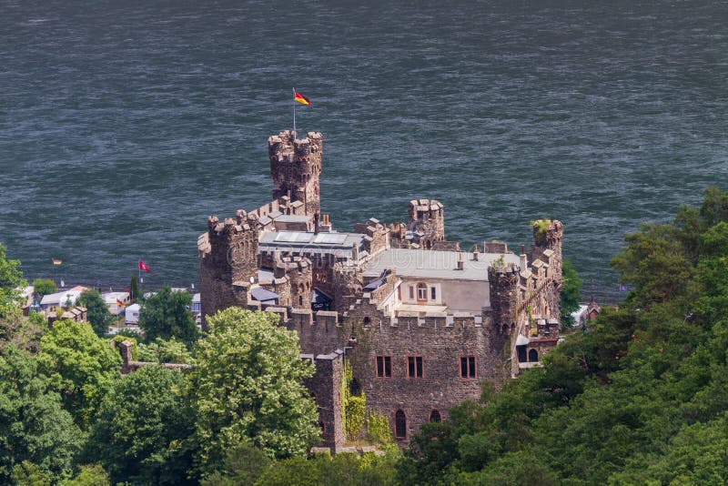Castle Reichenstein at the Rhine Valley Stock Photo - Image of heritage ...