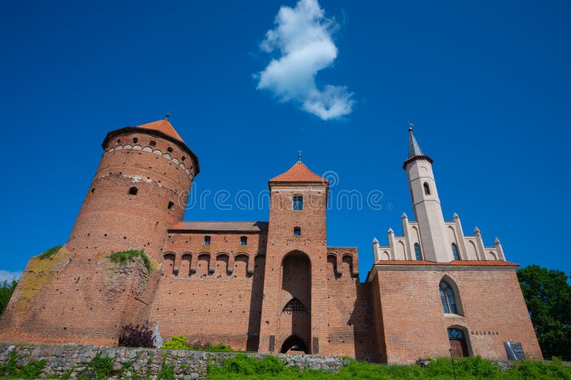 The Castle in Reszel Was Built of Red Brick Stock Image - Image of ...