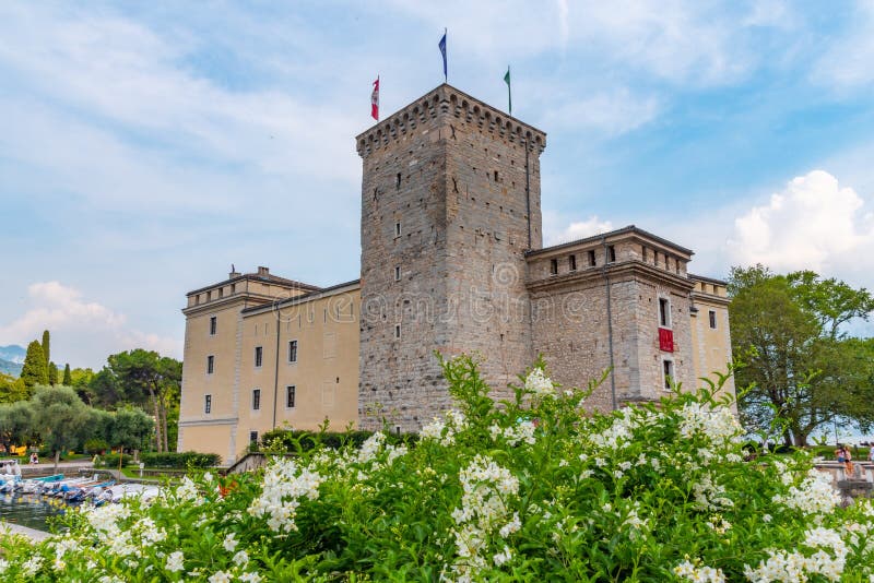 Castle at Riva Del Garda in Italy Stock Image - Image of rampart ...
