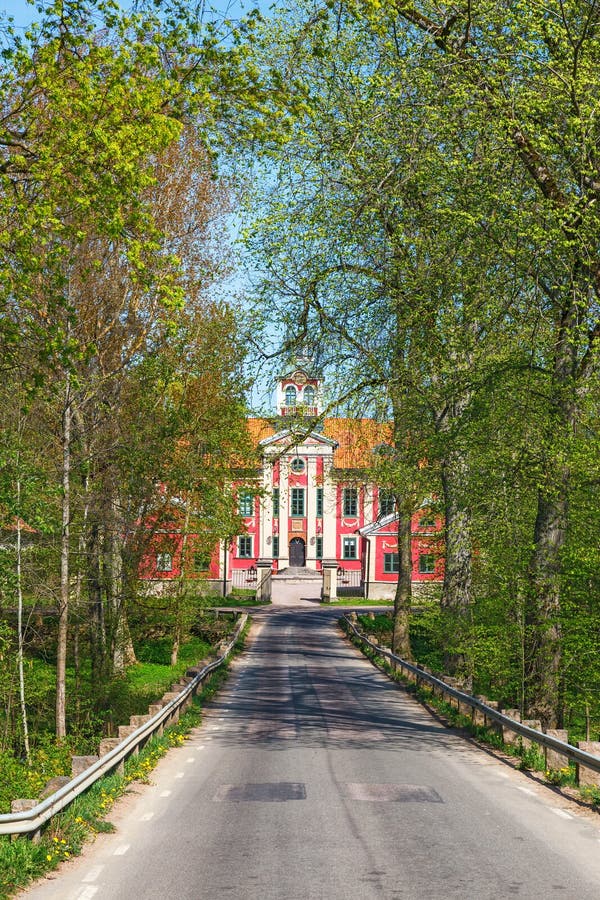 Castle road stock image. Image of exterior, beauty, forest - 67907667