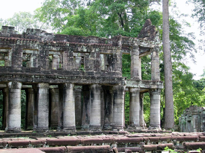 Castle Rock in Cambodia stock image. Image of buildings - 16136279