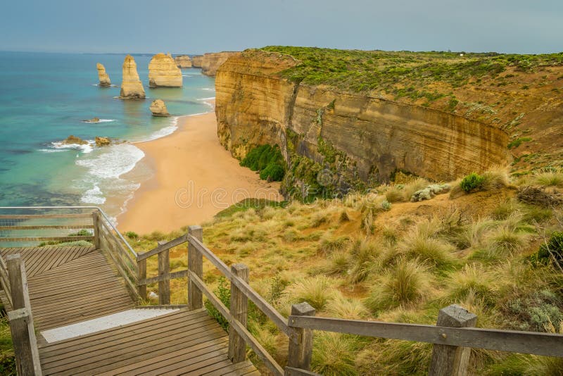 Castle Rock Lookout on the Great Ocean Road Stock Image - Image of ...