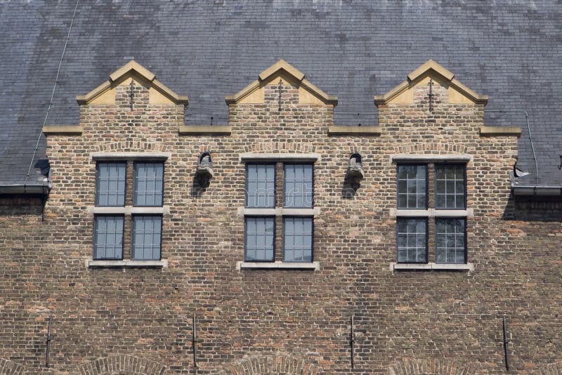 Castle Roof and Windows stock image. Image of medieval - 9023765