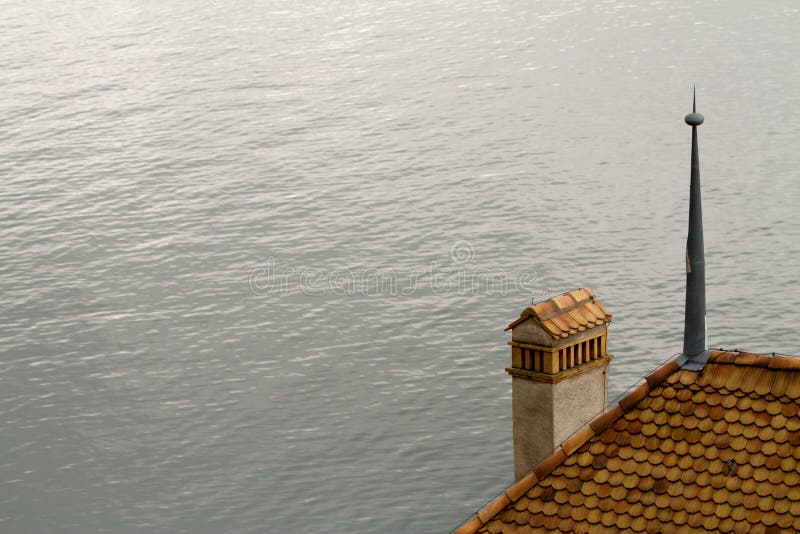 Castle rooftop III stock photo. Image of rooftop, tile - 42468374