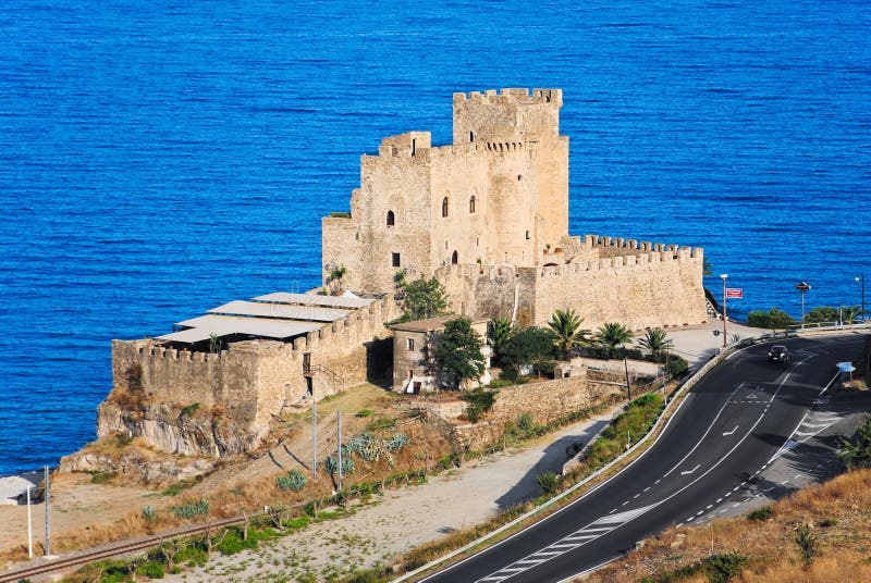 Castle Of Roseto Capo Spulico Stock Image - Image of cosenza ...