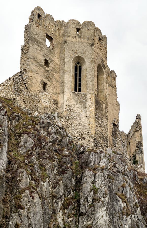 Beckov castle, Slovakia stock image. Image of beckovsky - 118936675