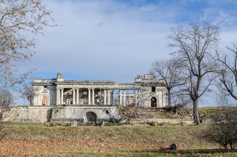 Castle ruin stock image. Image of palace, ruin, romania - 71924951