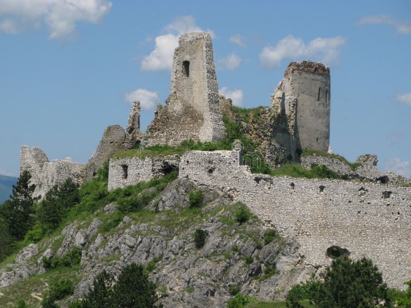 Castle ruins stock photo. Image of archway, clouds, doorway - 14951984