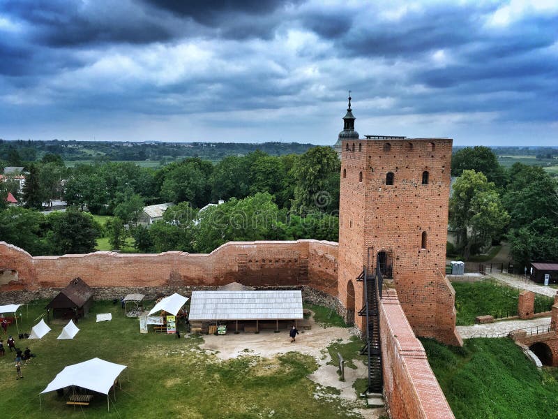 Ruins of Gothic Castle in Czersk Village, Poland Editorial Stock Photo ...