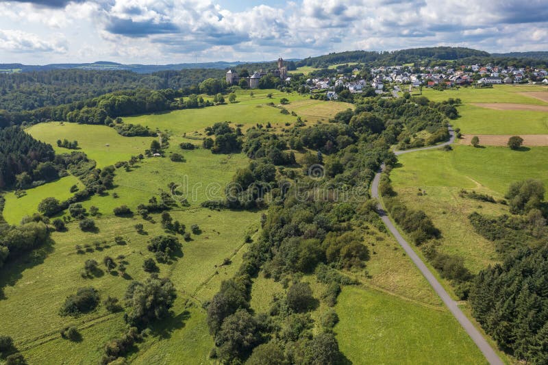 The Castle Ruins of Greifenstein in Hesse/Germany Stock Photo - Image ...