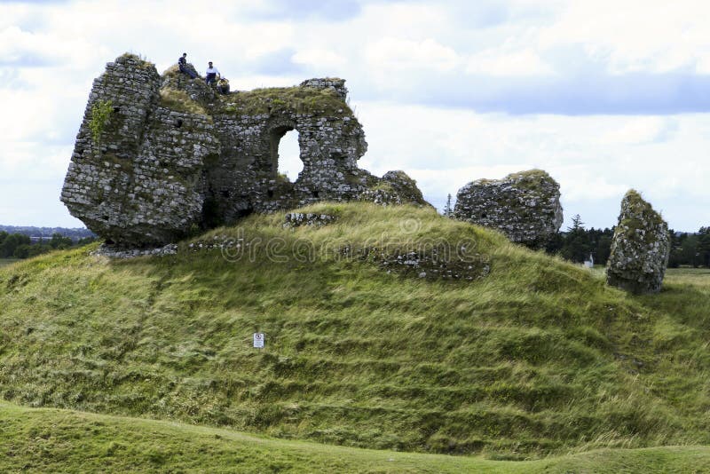Castle Ruins with Men stock photo. Image of time, crooked - 2557834