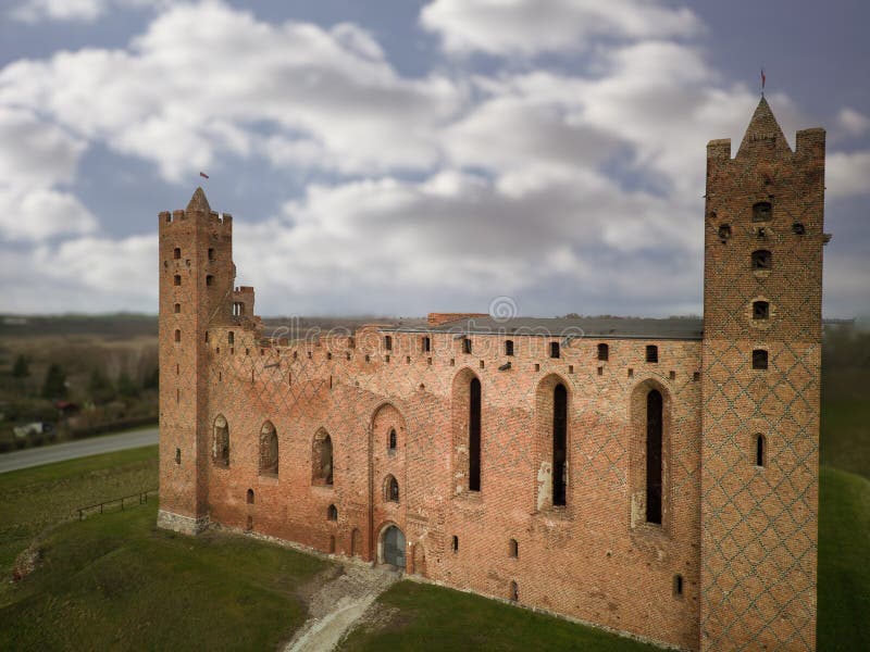 Castle Ruins in Radzy? Chelminski, Poland Stock Photo - Image of ...
