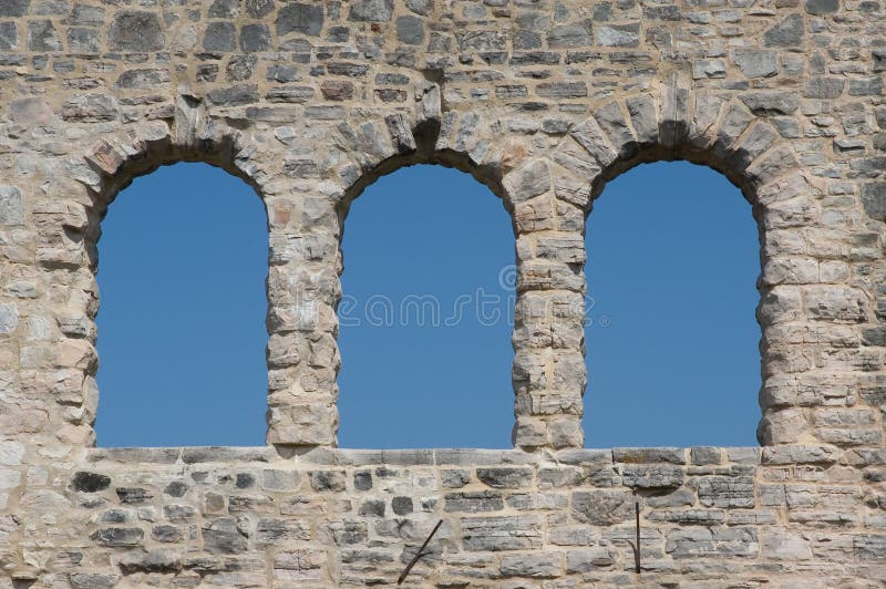 Three windows stock photo. Image of house, construct, dutch - 5265002