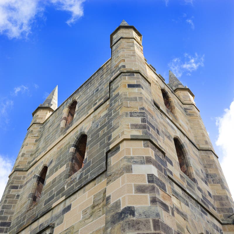 Castle Ruins Tower stock image. Image of ruins, knights - 101516071