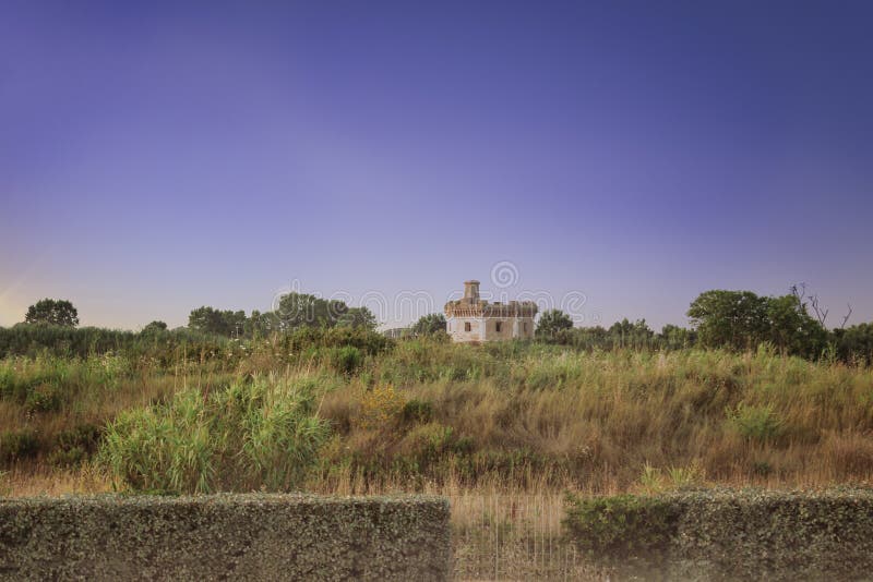 St. Michael Tower, Rome, Ina Rural Landscape View Stock Photo - Image ...