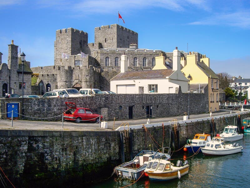 Castle Rushen Castletown Isle of Man UK Harbour Editorial Stock Image ...