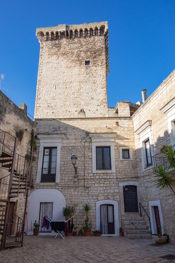 Castle of Rutigliano. Puglia Stock Photo - Image of architectural ...
