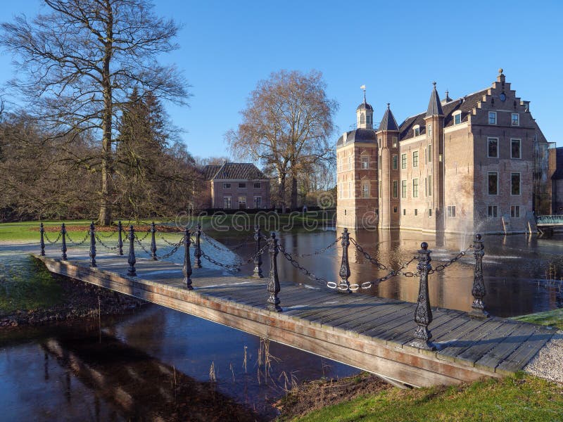 The Castle of Ruurlo in the Netherlands Stock Photo - Image of winter ...