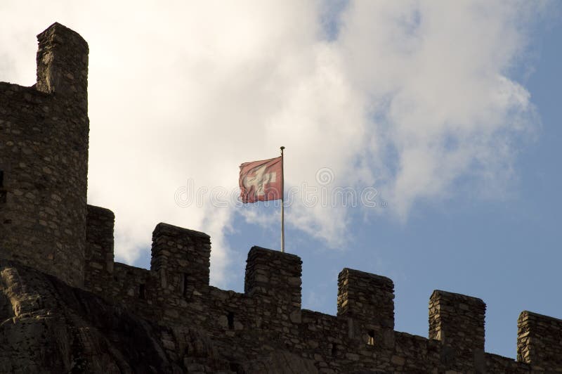Castle s flag stock image. Image of historic, estate - 13307907