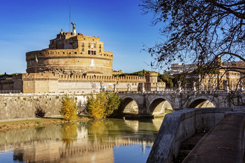 An Ancient Castle in Rome stock image. Image of destination - 5121067