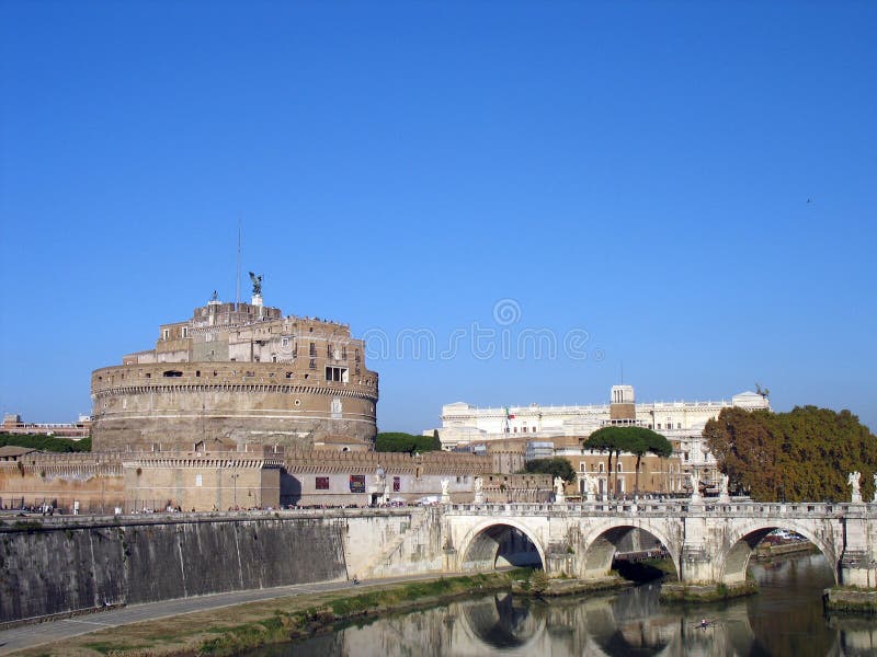 Castle Saint Angelo stock image. Image of angelo, roman - 13444739