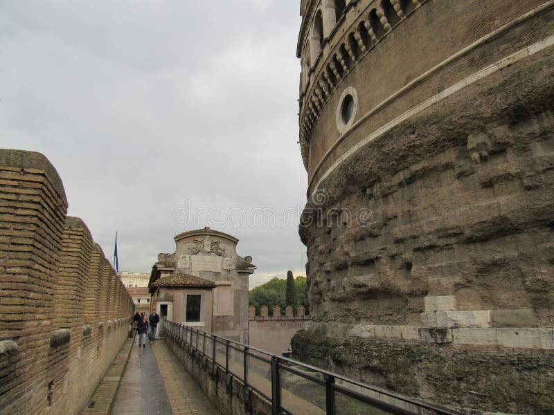 Castle of San Angelo Interior. Rome. Editorial Photo - Image of travel ...