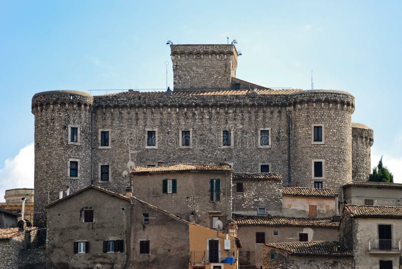 Castle of San Polo Dei Cavalieri Stock Image - Image of tower, building ...