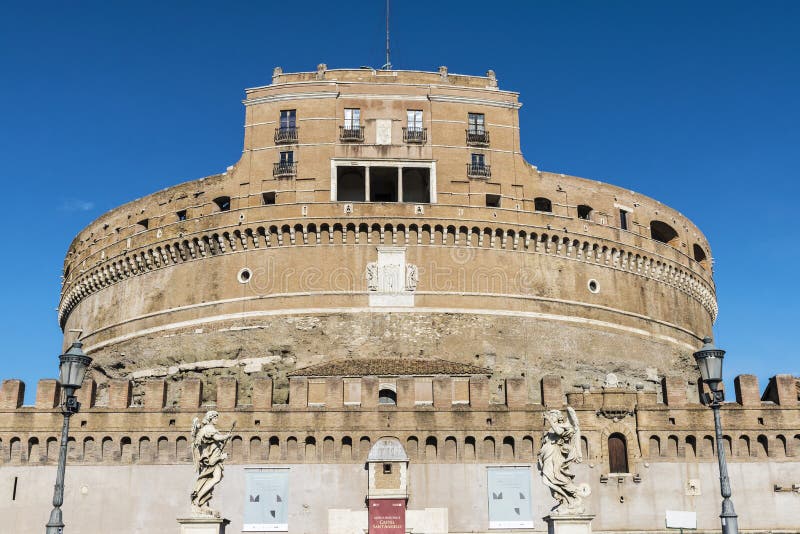 Castle of Sant Angelo in Rome, Italy Editorial Stock Photo - Image of ...