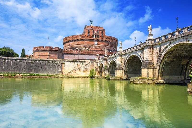 Castle Sant Angelo. Rome. Italy Stock Image - Image of angelo ...