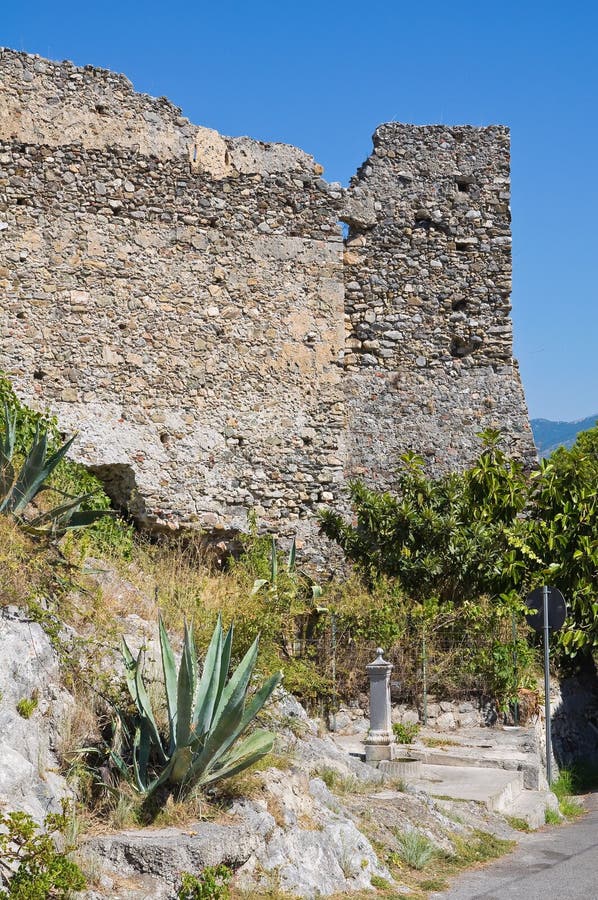Castle of Scalea. Calabria. Italy Stock Photo - Image of calabria ...