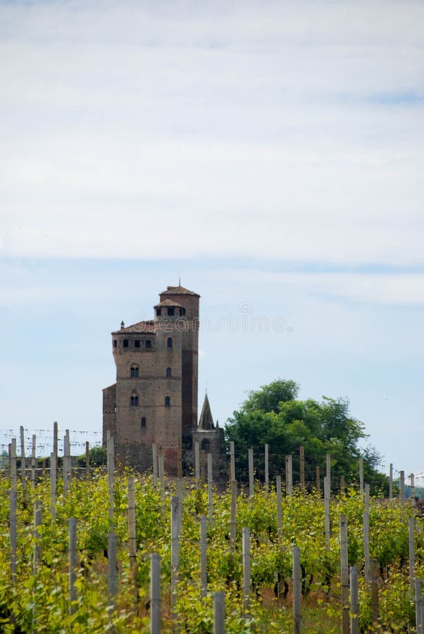 Castle Serralunga. Piedmont, Italy Stock Photo - Image of hills, nature ...