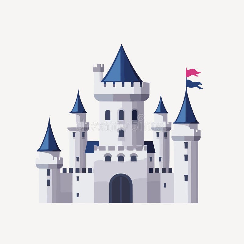 Castle Vector Flat Minimalistic Asset Isolated Illustration Stock ...