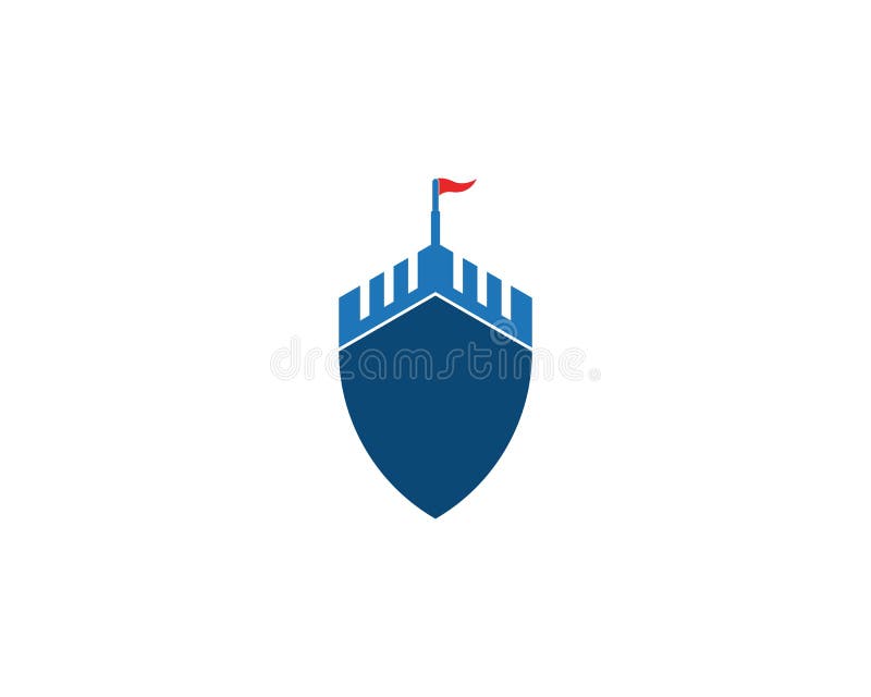 Abstract Vector Castle Tower Shield Logo Icon. Vector Castle Logo ...