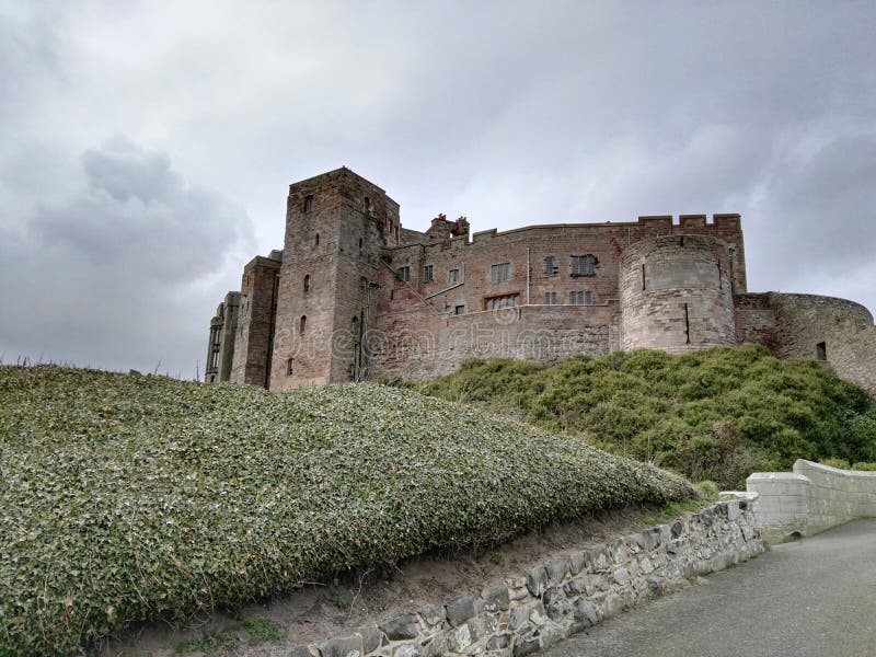 Castle side defence stock image. Image of wall, northumberland - 68944613