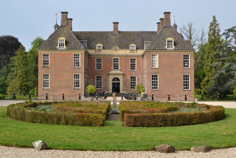 Dutch Landscape- Castle Croy and Farms- Laarbeek Stock Image - Image of ...