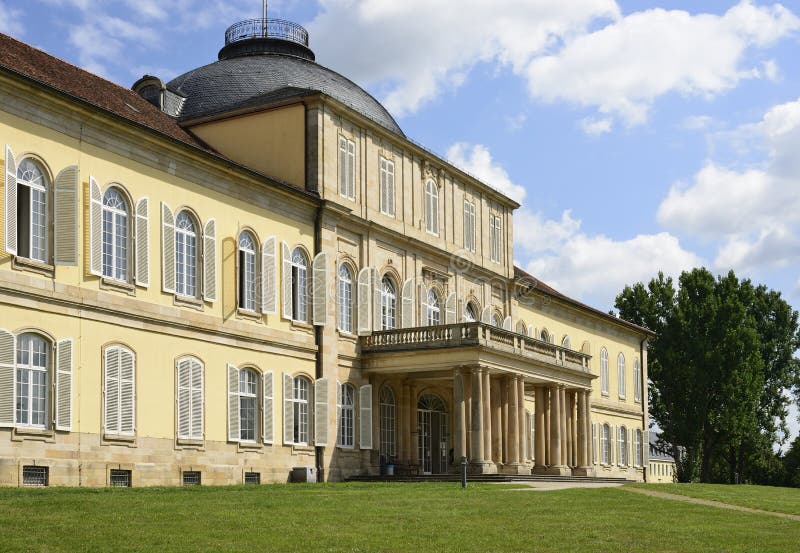 Castle South Facade, Hoenheim Stock Image - Image of architecture ...