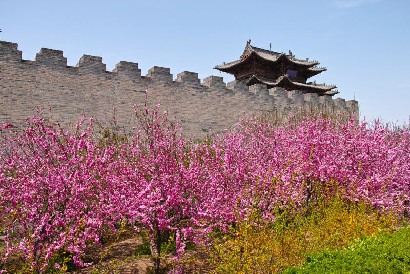The castle in the spring stock image. Image of castle - 30406533