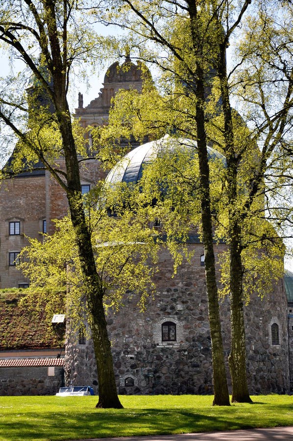 Castle in spring stock image. Image of sweden, leisure - 60864709