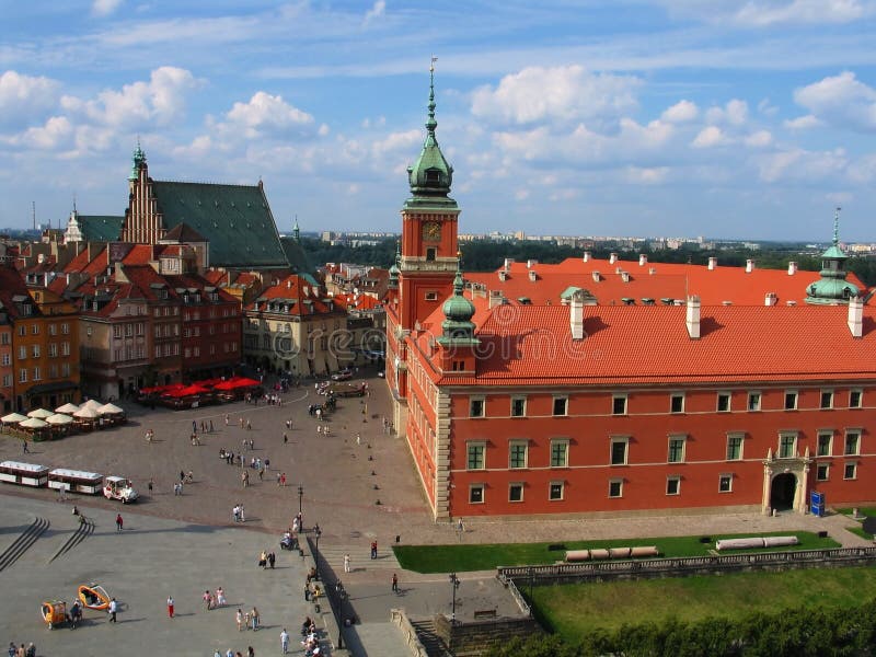 Castle square in Warsaw stock image. Image of history, city - 656415