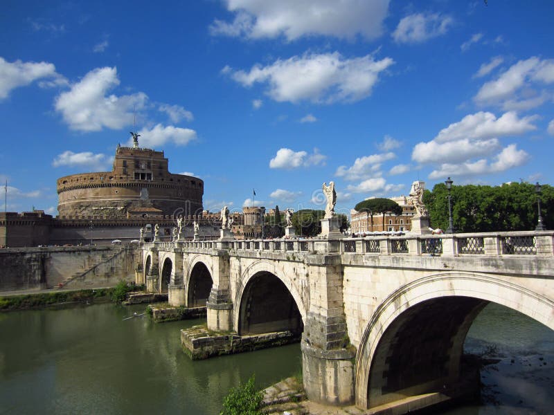 Castle St. Angelo, Rome stock photo. Image of history - 24977382