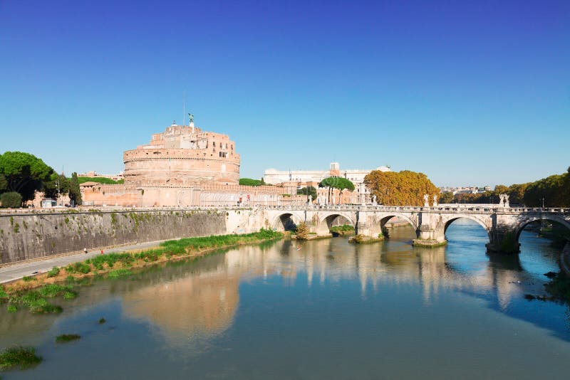 Castle St. Angelo, Rome, Italy Stock Photo - Image of angel, europe ...