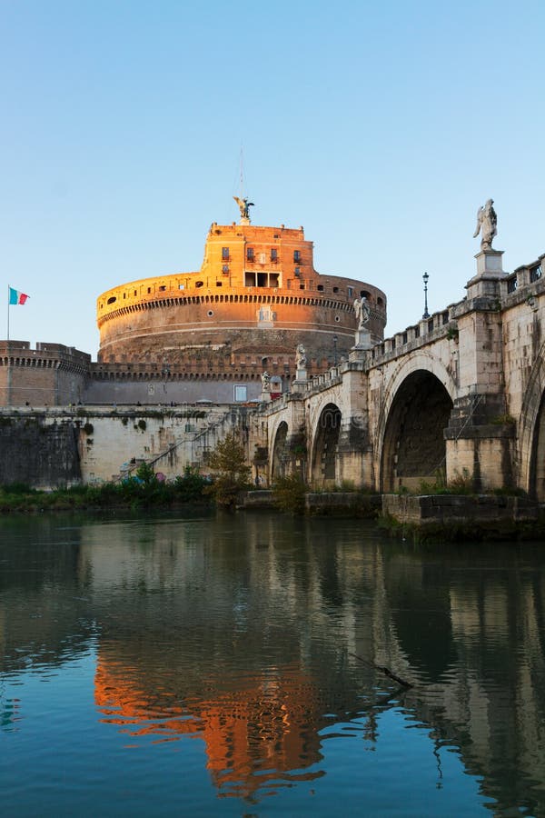 Castle St. Angelo, Rome, Italy Stock Photo - Image of roman, city ...